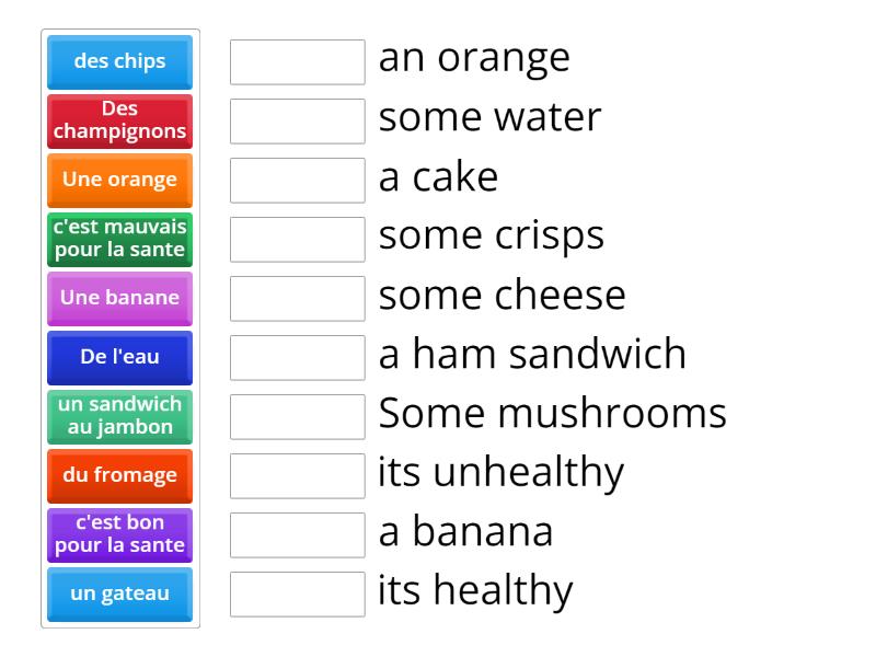French food - Match up