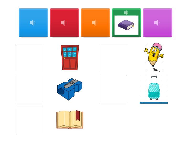 Classroom Objects - Match up