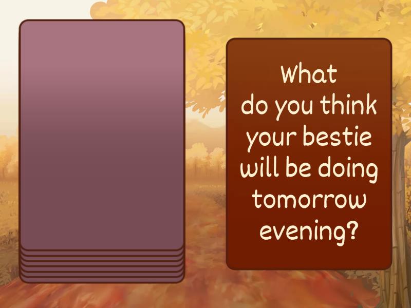 Future Continuous + Future Perfect SPEAKING - Speaking cards