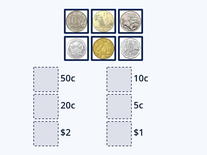 Australian coins-Match - Match up