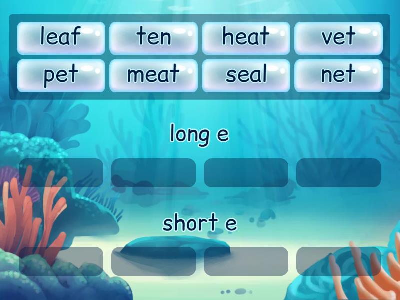 long e & short e - Group sort