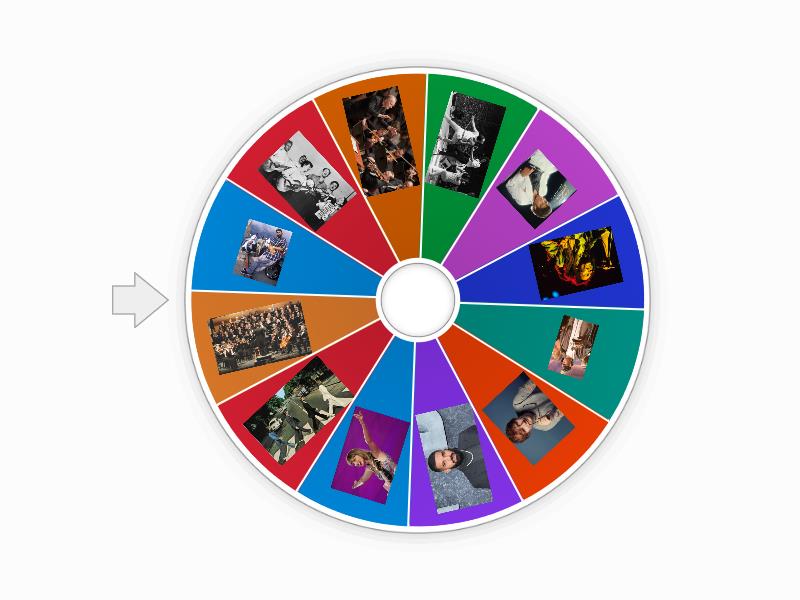 Types of music - Spin the wheel