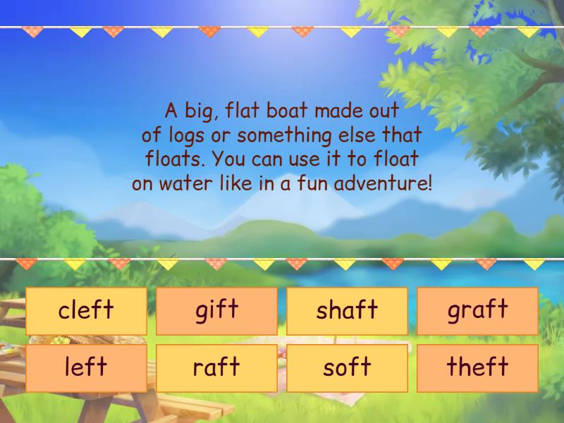 Week 28 Game 1 'ft' words - Find the match
