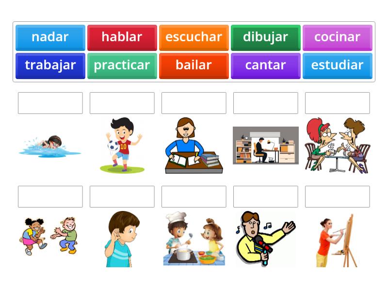 Verbos ar - Match up