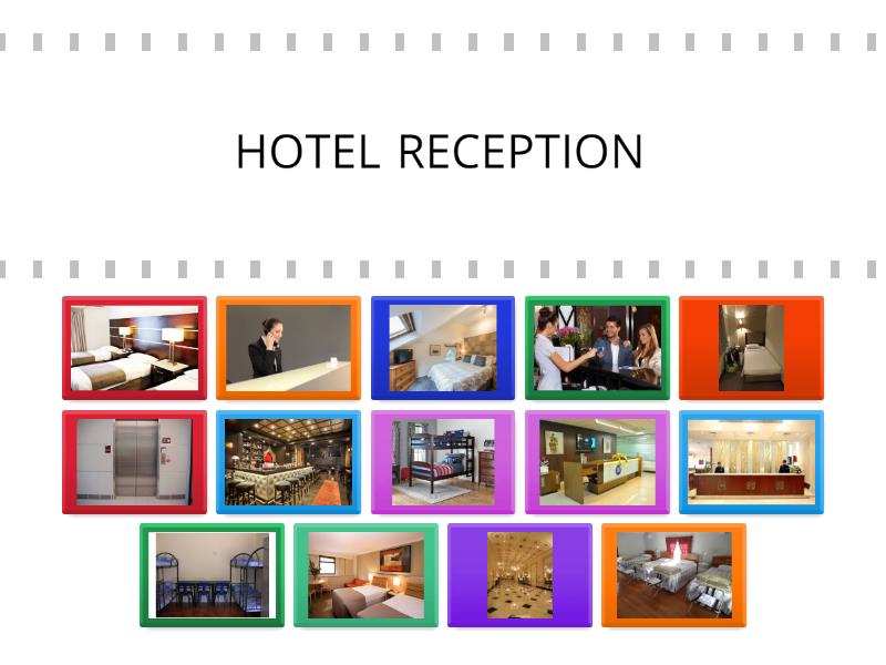 HOTEL VOCABULARY - - Find the match