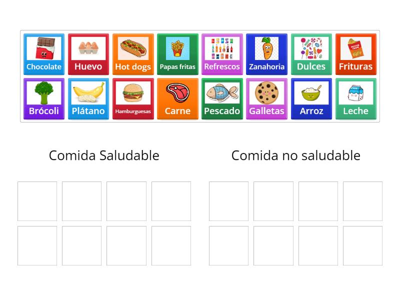 Comida Saludable - Group sort