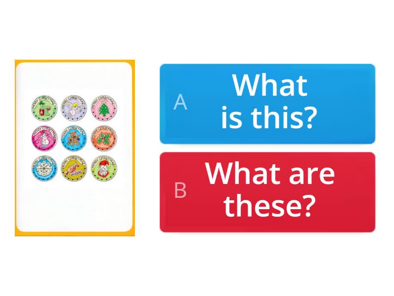 Me2a Eng What is this? What are these? - Quiz