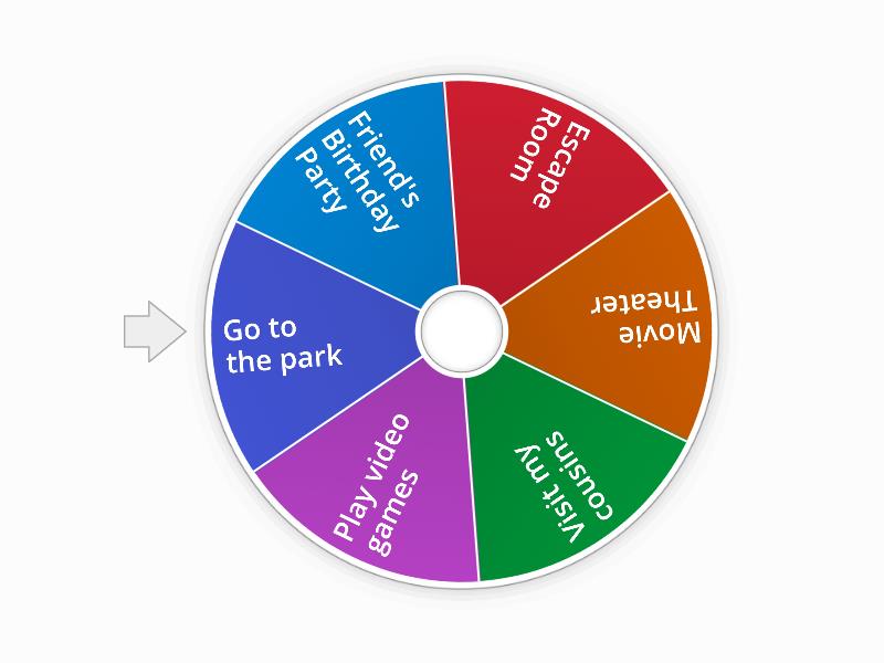 Weekend Plans - Spin the wheel