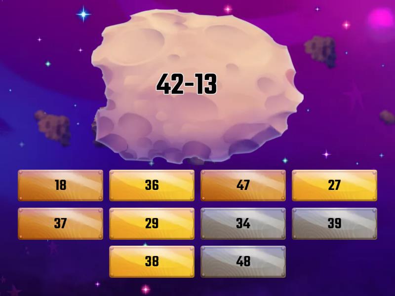 Matematika. Dviženklių skaičių atimtis. 2kl - Find the match