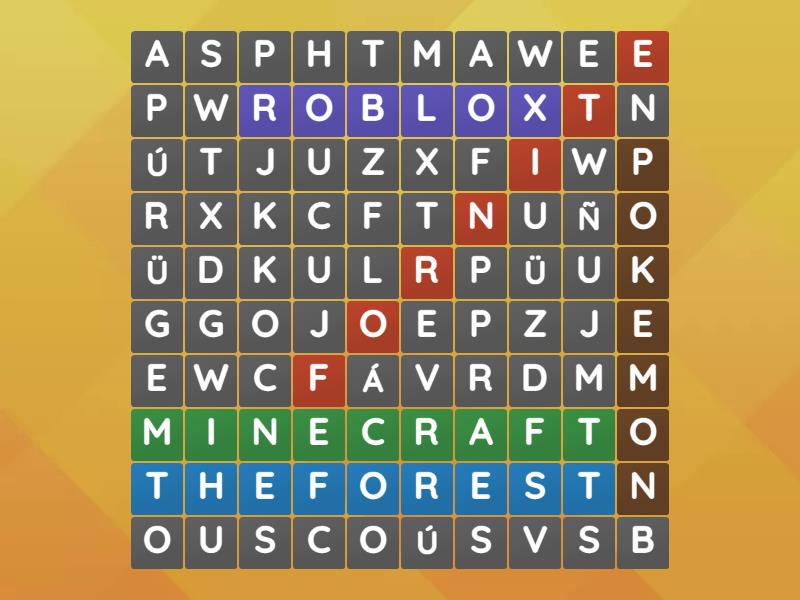 SOPA DE LETRAS JUEGOS online - Wordsearch