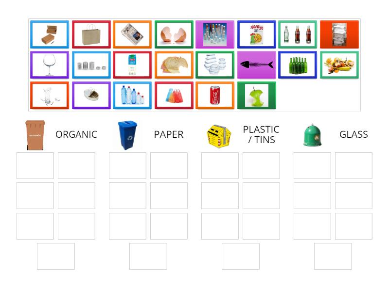 RECYCLE - Group sort