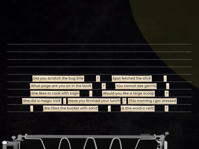 Punctuation - Word magnets