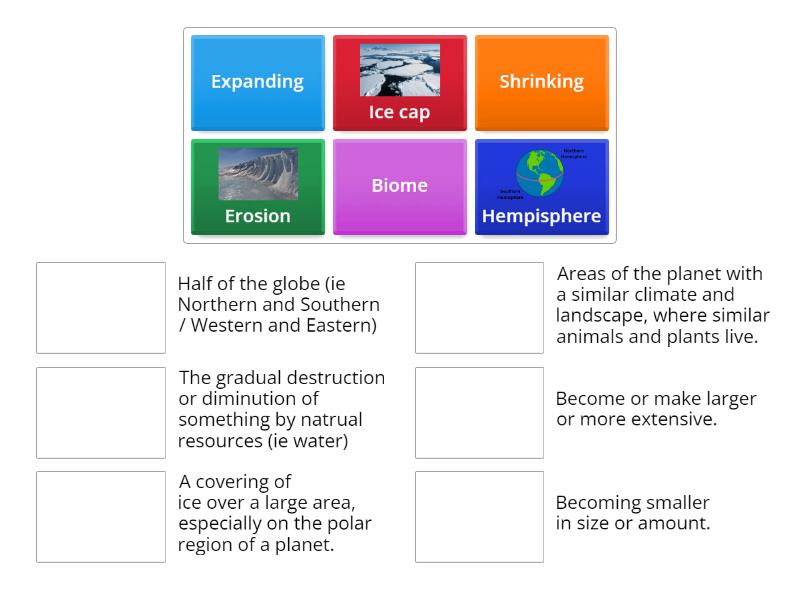 Geog lesson 2/3 activate - Match up