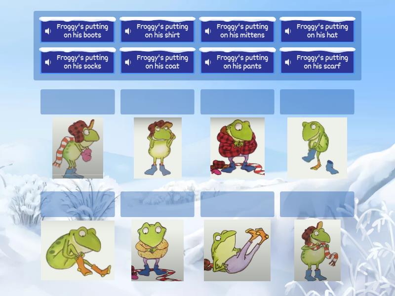 Froggy gets dressed - Match up