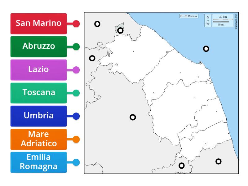 Confini Marche - Labelled diagram