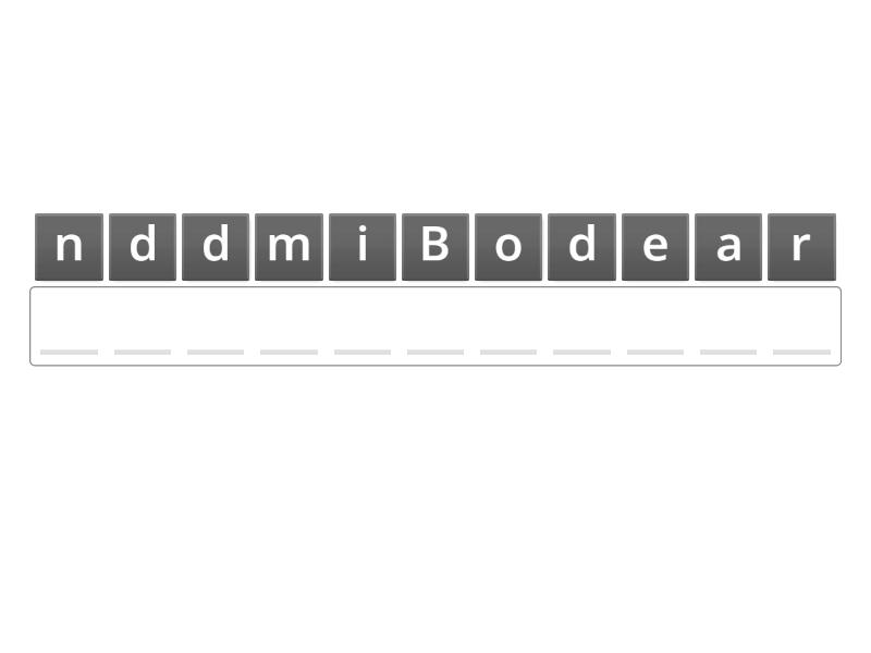 Vocabulary Words - Anagram