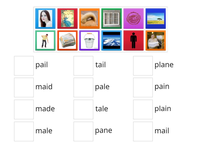 Reagan homophones ai and a-e - Match up