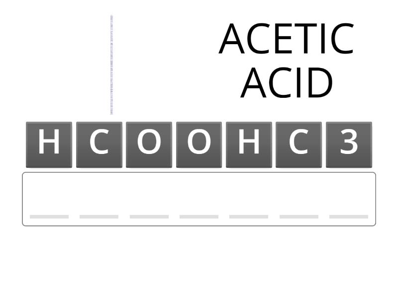 COMPOUNDS AND ITS FORMULA - Anagram