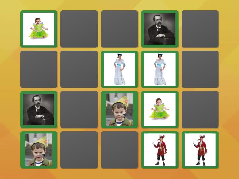 Peter Pan Game - Matching pairs