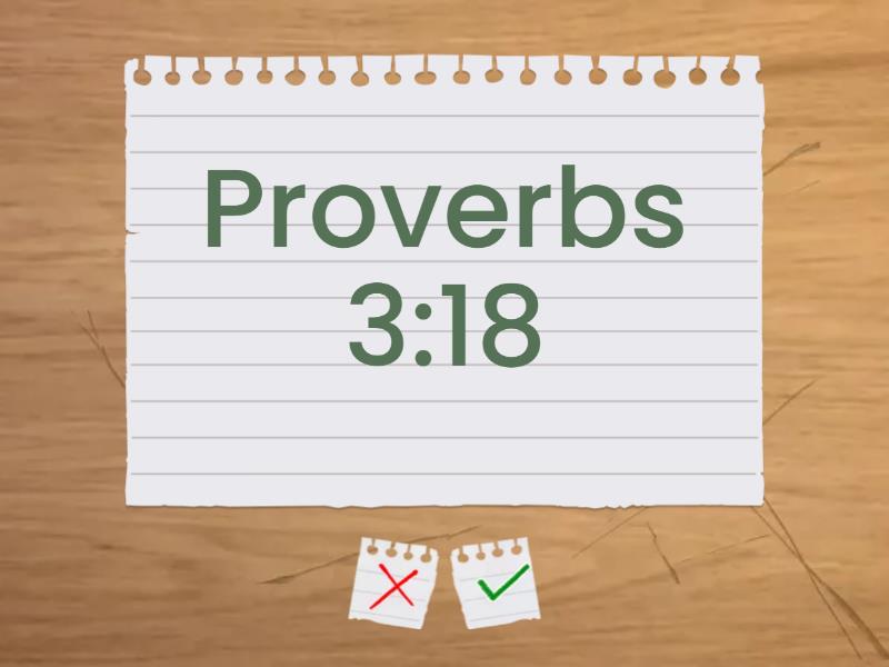 Proverbs 3:17-20 - Flash cards