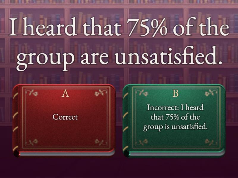 Singular & Plural Nouns - Common Errors - Questionário