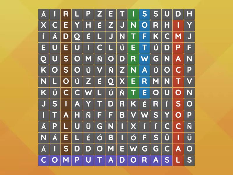 INTERNET - Sopa de letras