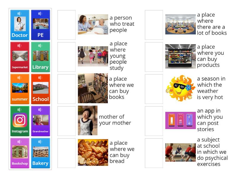 English grammar - Match up