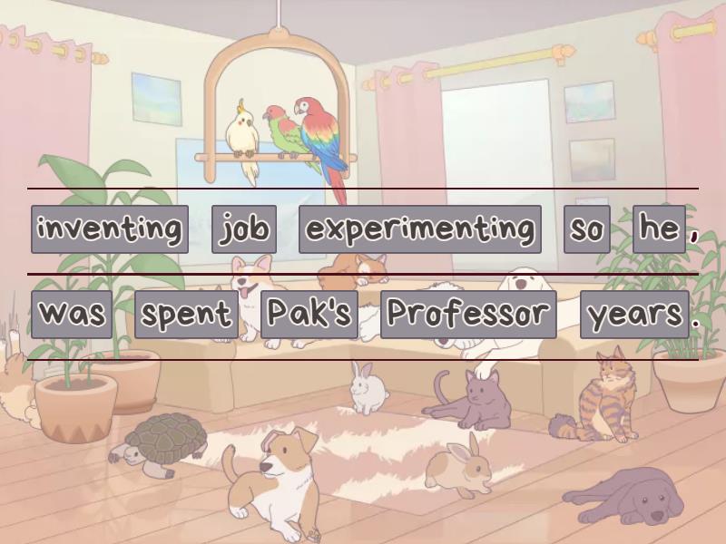 S3 Professor Pak's Progress - Unjumble