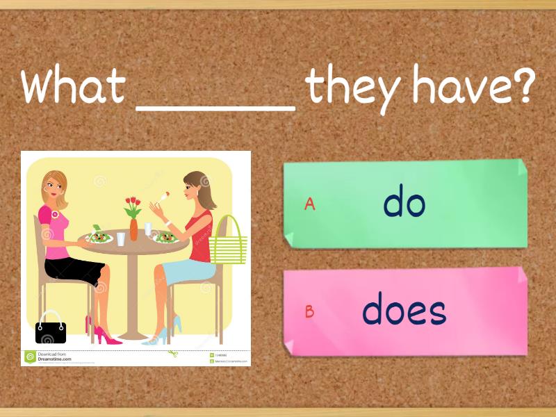 What "does" and "do" have? - Quiz