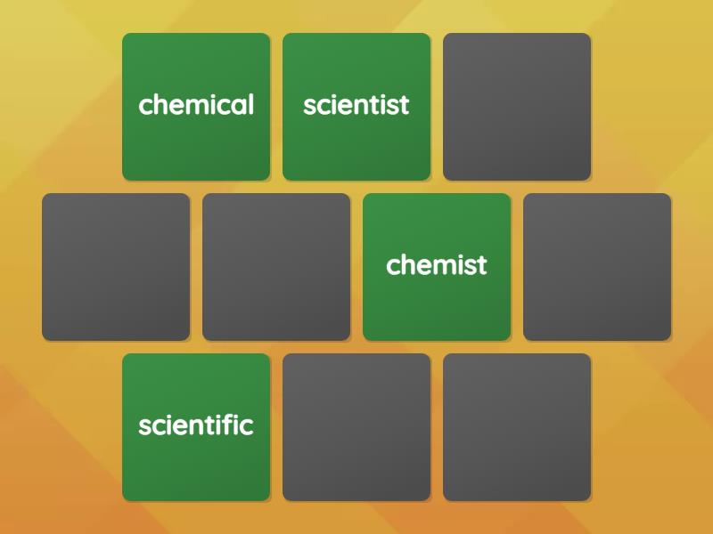 science - Matching pairs