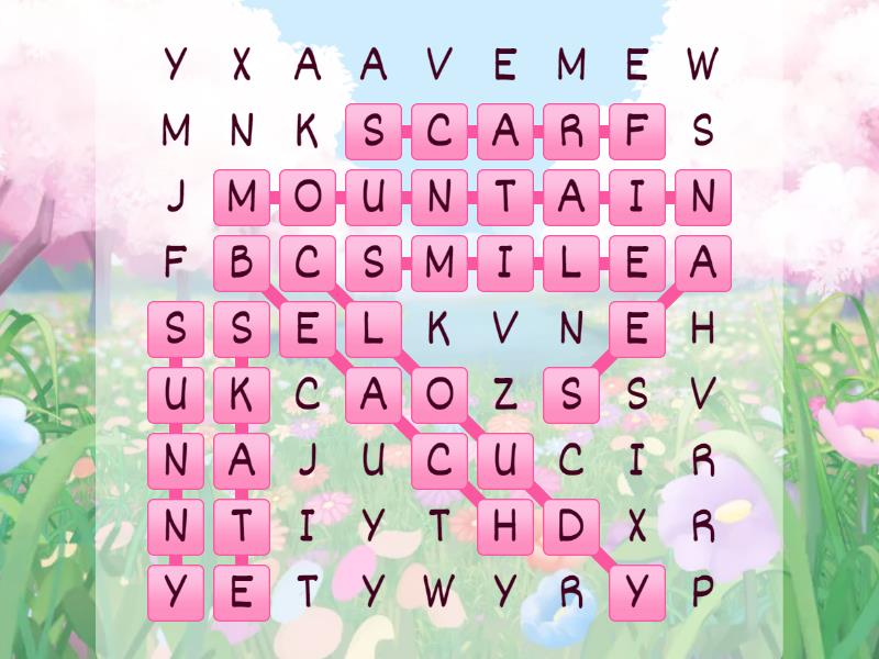 AS2 Unit 5 Vocabulary - Wordsearch