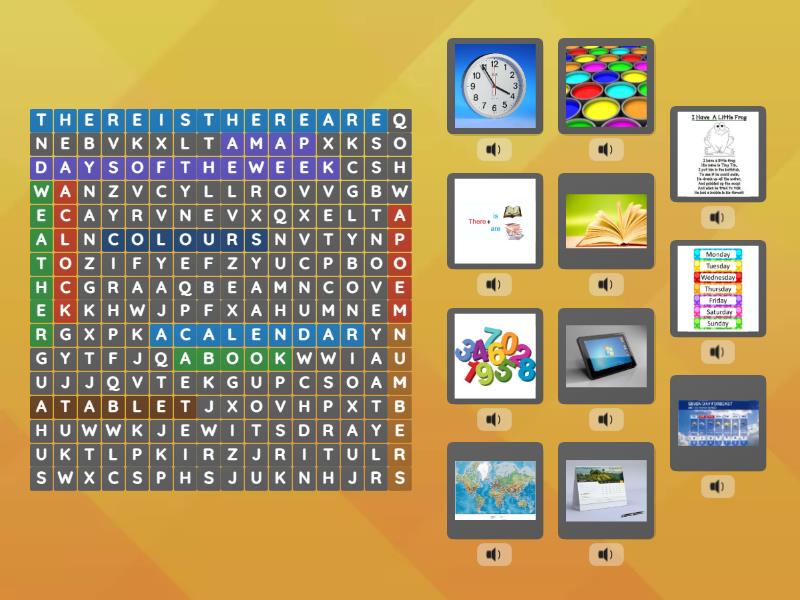 Year 1 Stage 2 Unit 1 Week 1 - Wordsearch