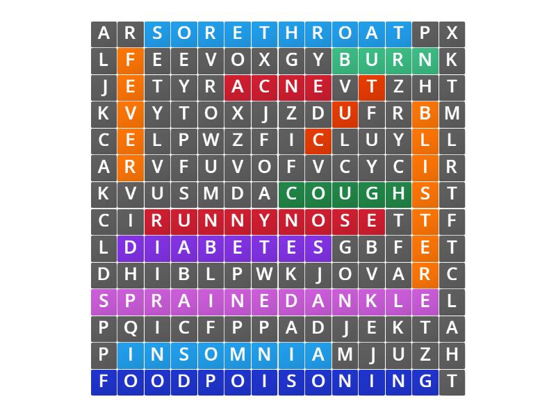 6th grade - Wordsearch