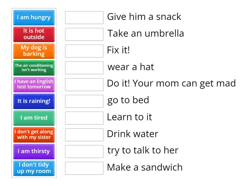 Problem - Solution - Match up