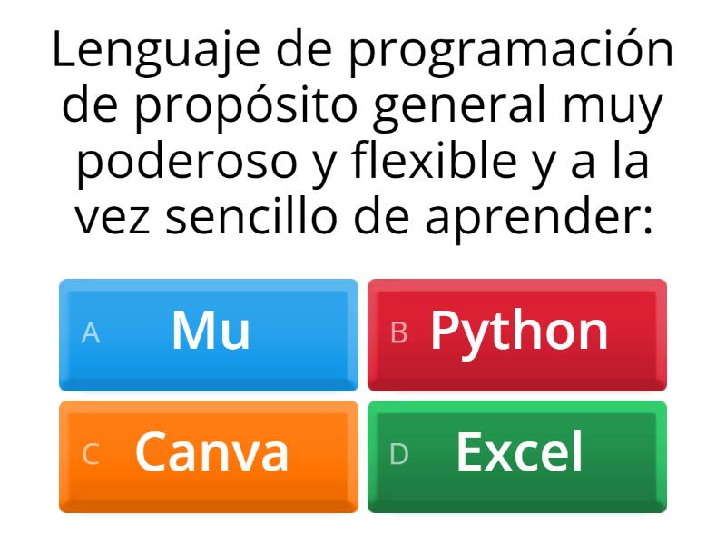 PROGRAMACIÓN UTILIZANDO UN LENGUAJE DE ALTO NIVEL - Quiz