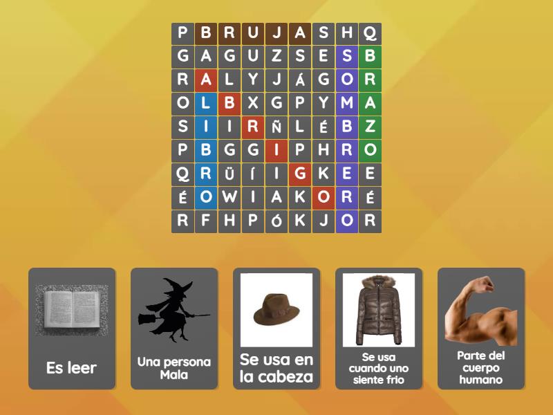 Palabras con Bra, Bre, Bri, Bro, Bru - Sopa de letras