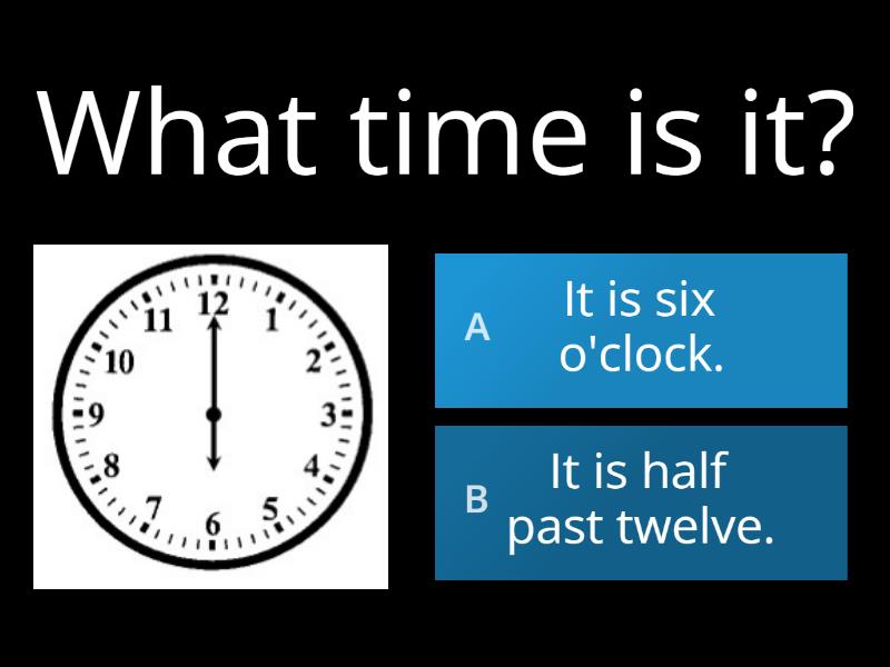 Telling time - Quiz