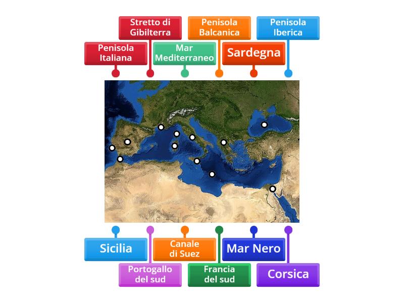 Regione Mediterranea - Labelled diagram