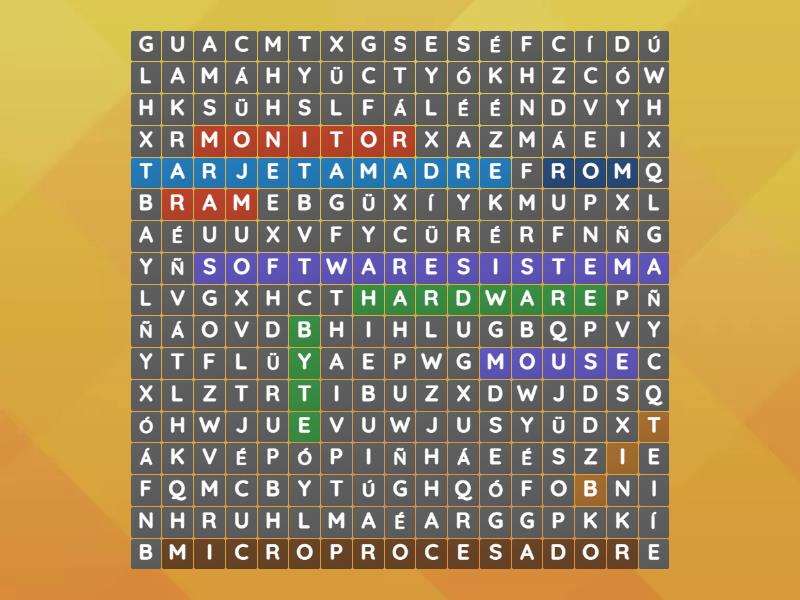 Hardware y Software - Wordsearch