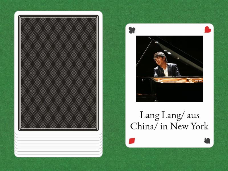 Wer sind sie? - Speaking cards