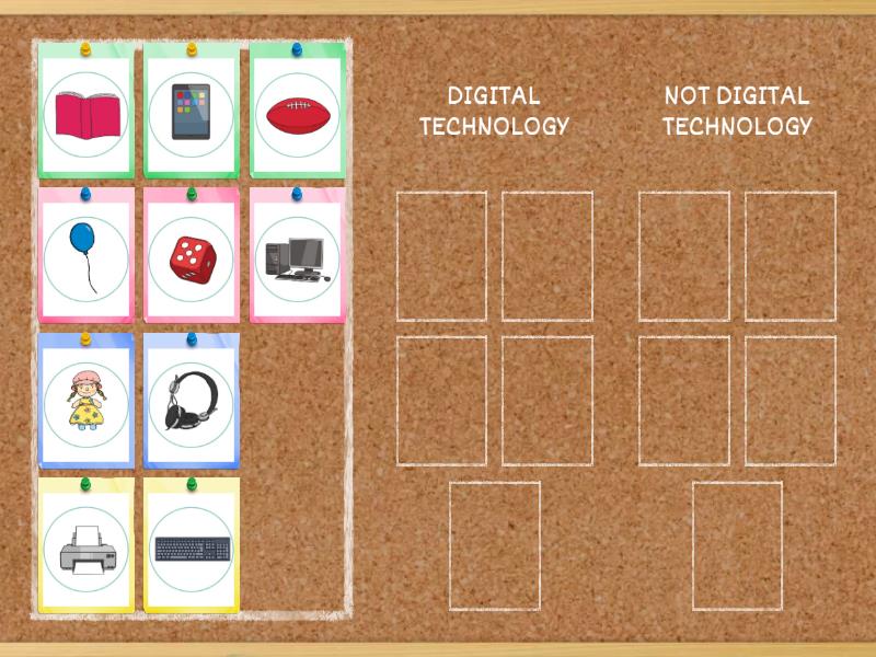 Digital & Not Digital - Group sort