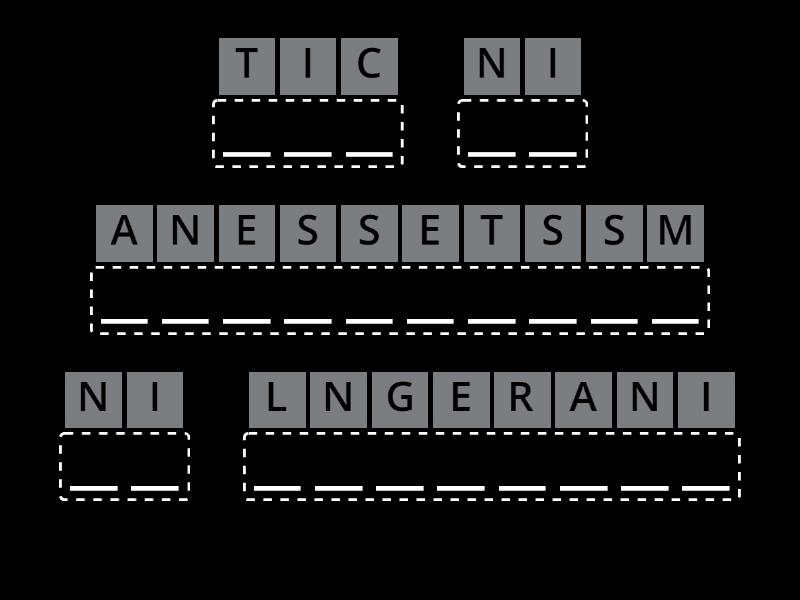 TODAY'S LESSON - Anagram