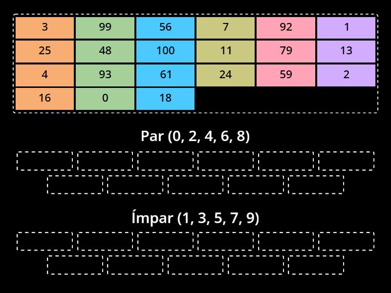 Par ou ímpar? - Group sort