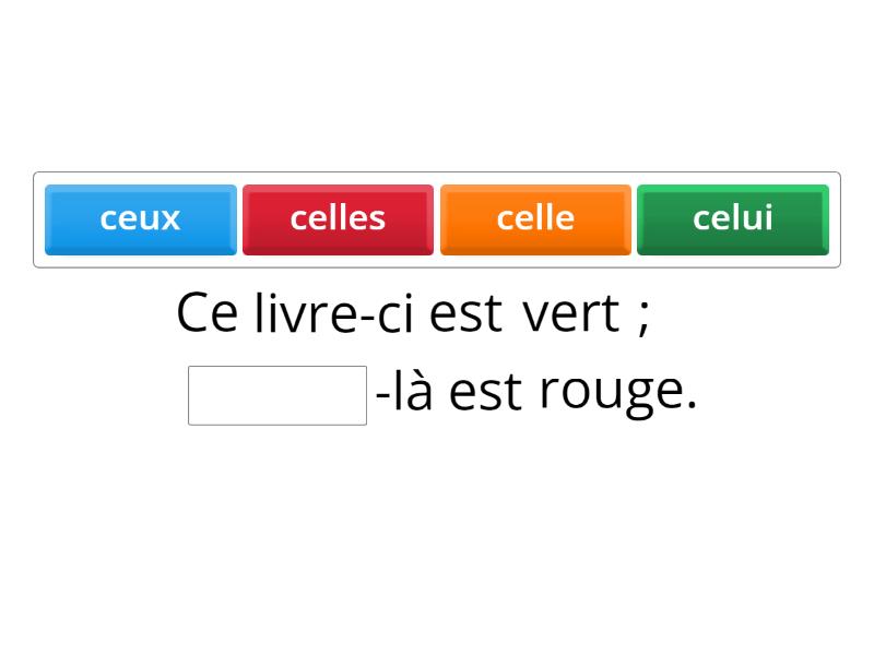Leçon 124 - Les pronoms démonstratifs (CELUI, CELLE, CEUX, CELLES ...