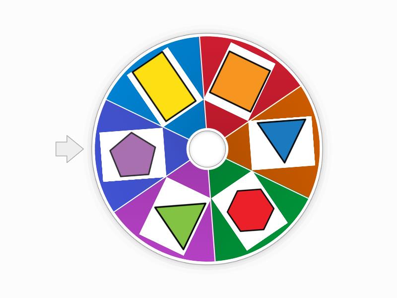 2D Shape Bingo - Spin the wheel