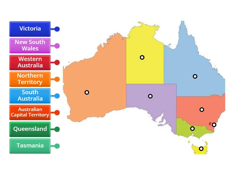 Australian States - Labelled diagram