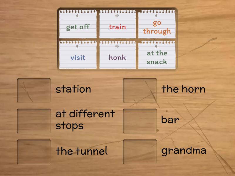 Pete The Cat Train Trip Match Up