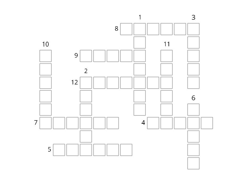 7 SELF crossword - Crucigrama