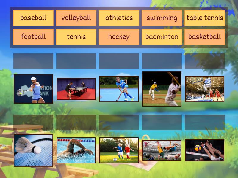 Super Minds 2: Unit 8 - Sports - Une las parejas