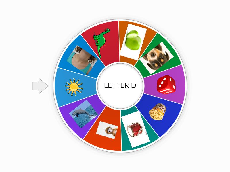 Let´s find the letter D sound... - Spin the wheel